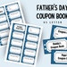 Father's Day Coupon Book DIY Gift for Dad, Personalized Father's Day ...