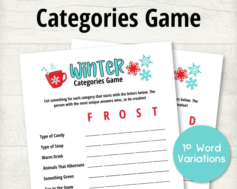 Winter Activity Bundle, Dice Game Printable, Word Search, Word Scramble ...