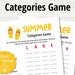 Summer Printable Games Bundle, Summer Word Games, End of School Year ...