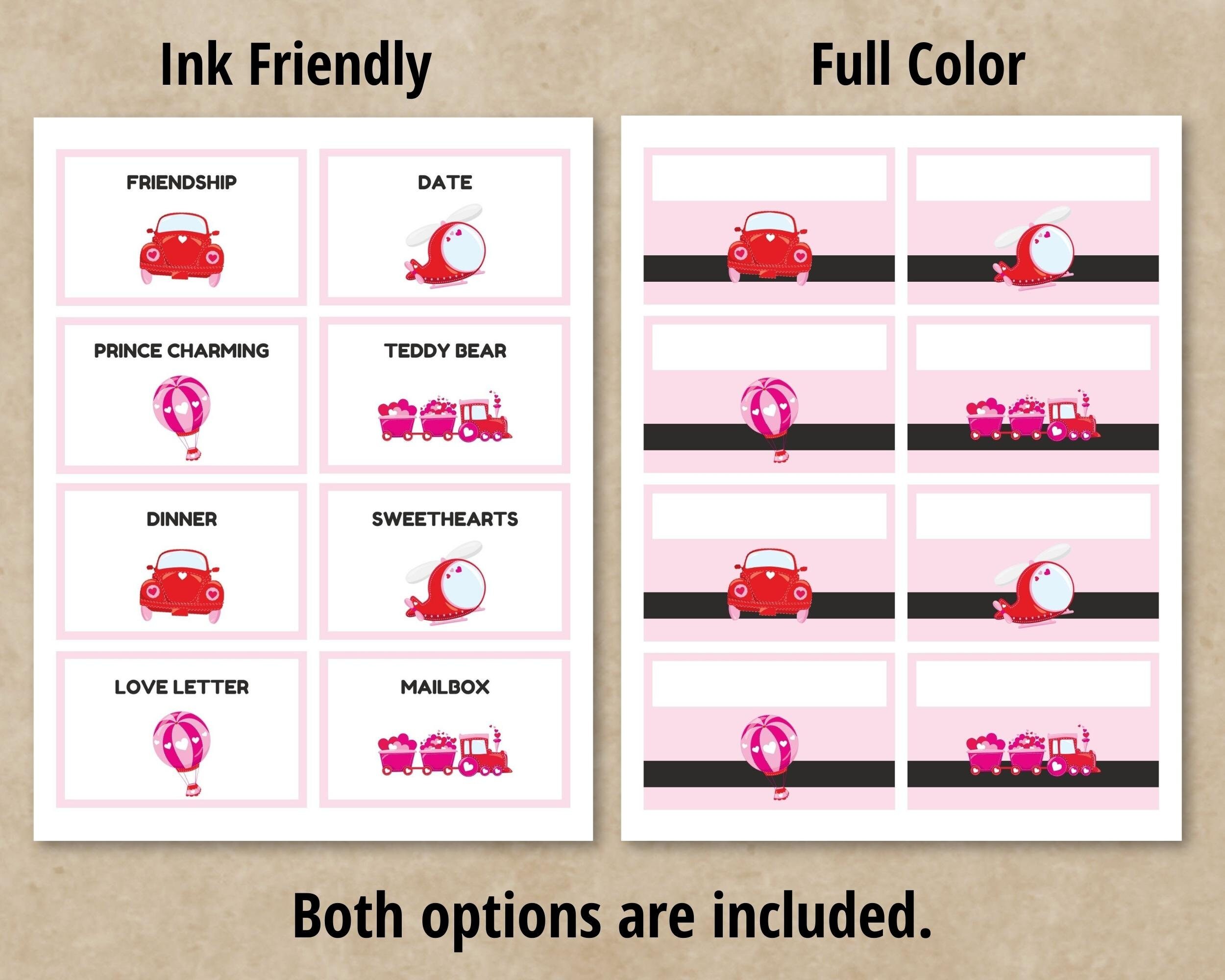 Valentine's Day Printable Charades, Draw the Word, Fun Valentine's Day ...