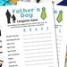Father's Day Printable Games Bundle, Father's Day Word Games, Word ...