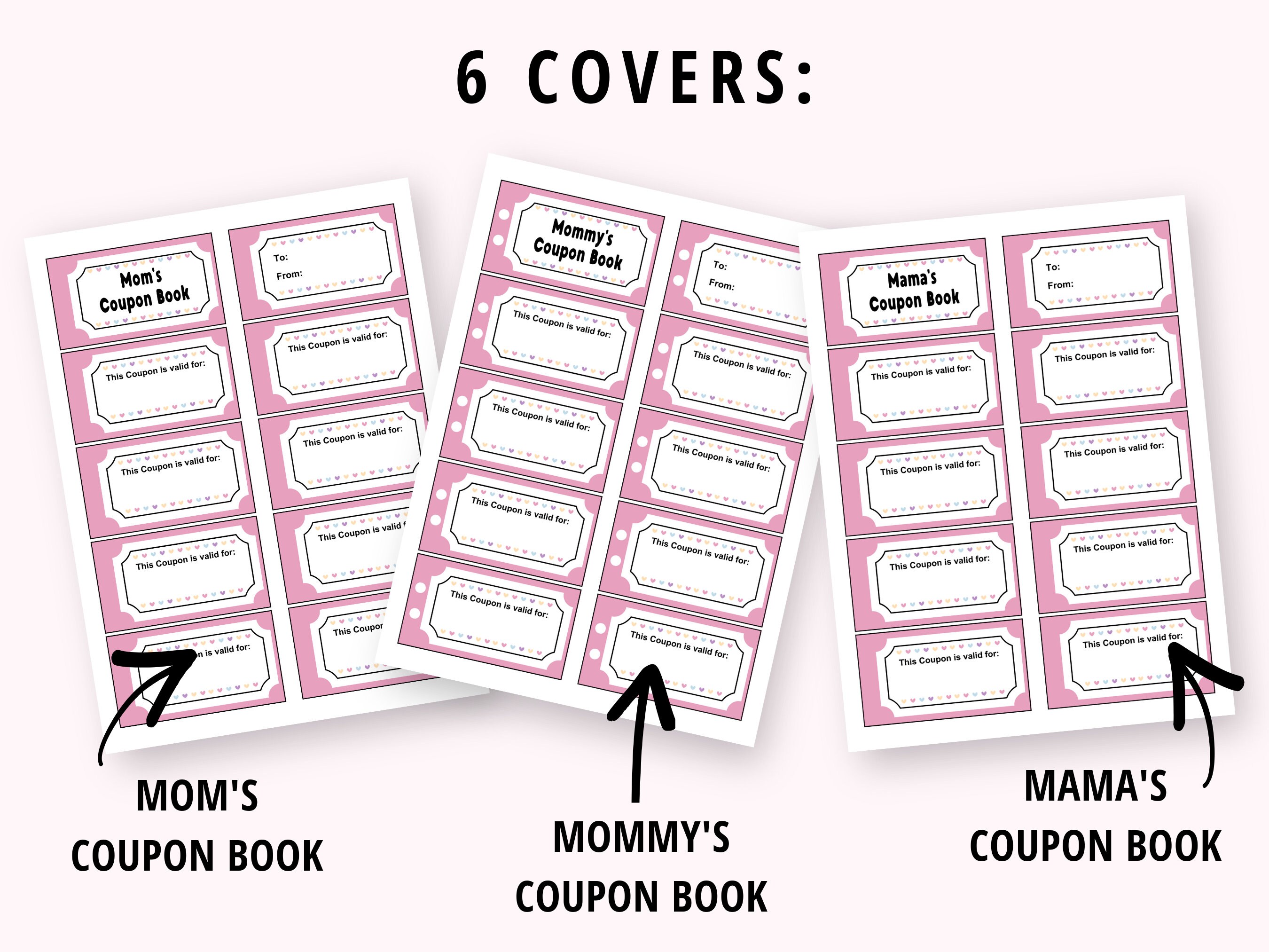 Mother's Day Coupon Book, Personalized Gift for Mom, Editable Coupon ...