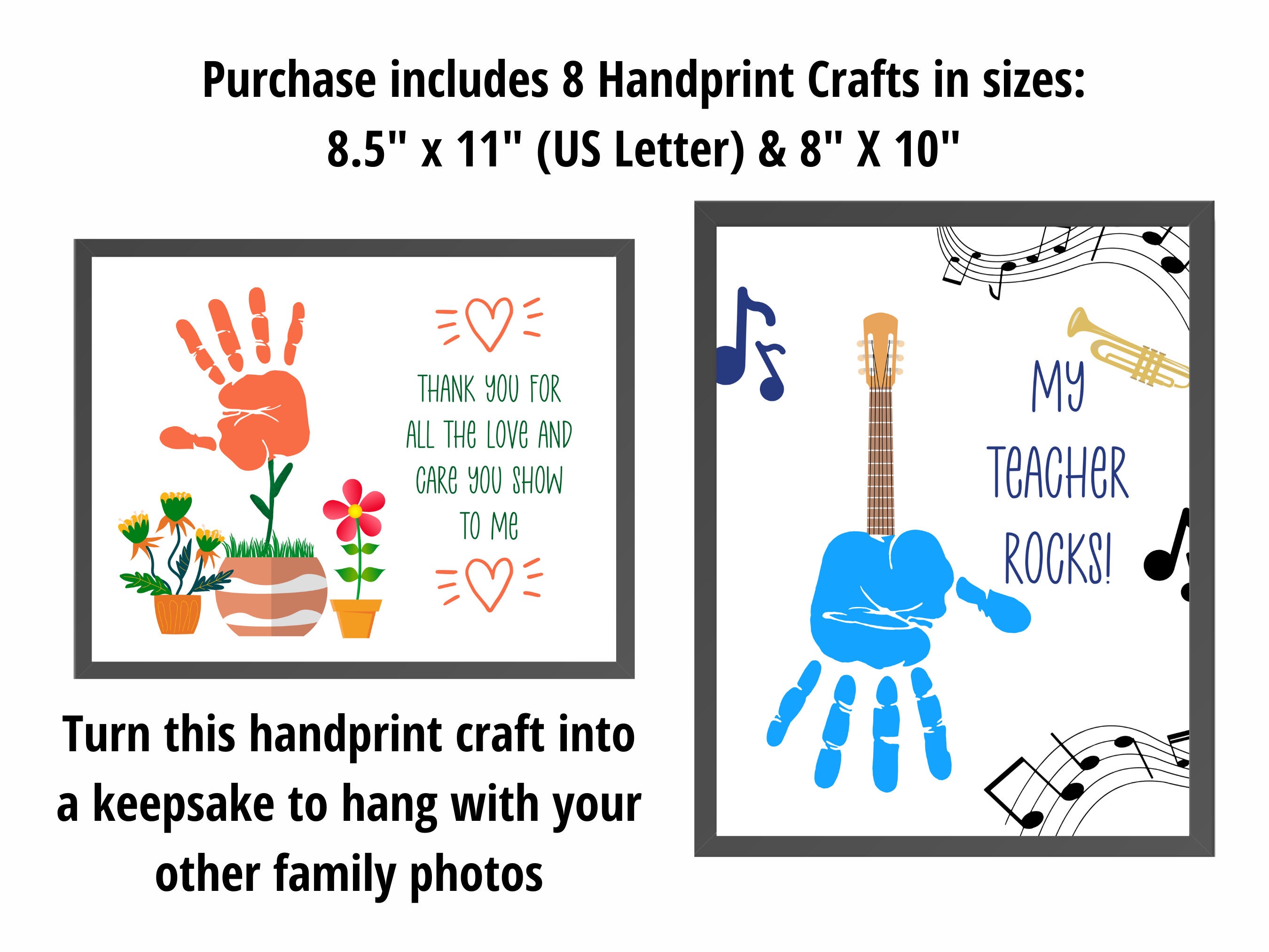 Teacher Appreciation Week Printable Handprint Art, Handprint Craft for ...