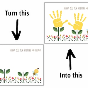 Teacher Appreciation Week Printable Handprint Art, Handprint Craft for ...