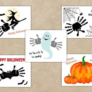 Halloween Handprint Art Fall Handprint Craft Halloween - Etsy