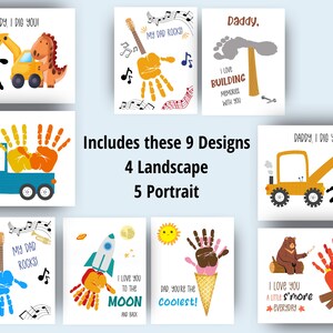 Father's Day Handprint Art, DIY Gift for Dad From Kids, Handprint Craft ...