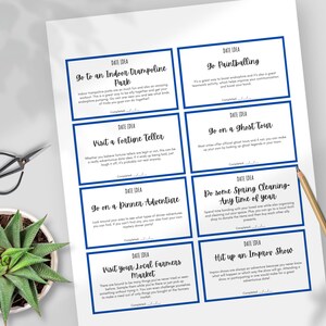 Printable Date Cards for Date Night, Date Night Idea Card Game, DIY ...