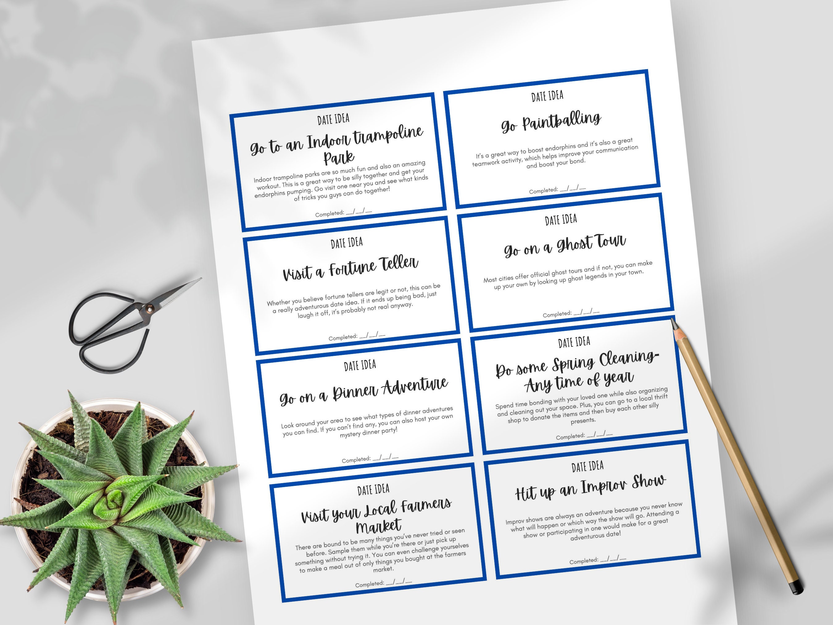 Printable Date Cards for Date Night, Date Night Idea Card Game, DIY ...