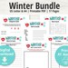 Winter Activity Bundle, Dice Game Printable, Word Search, Word Scramble ...