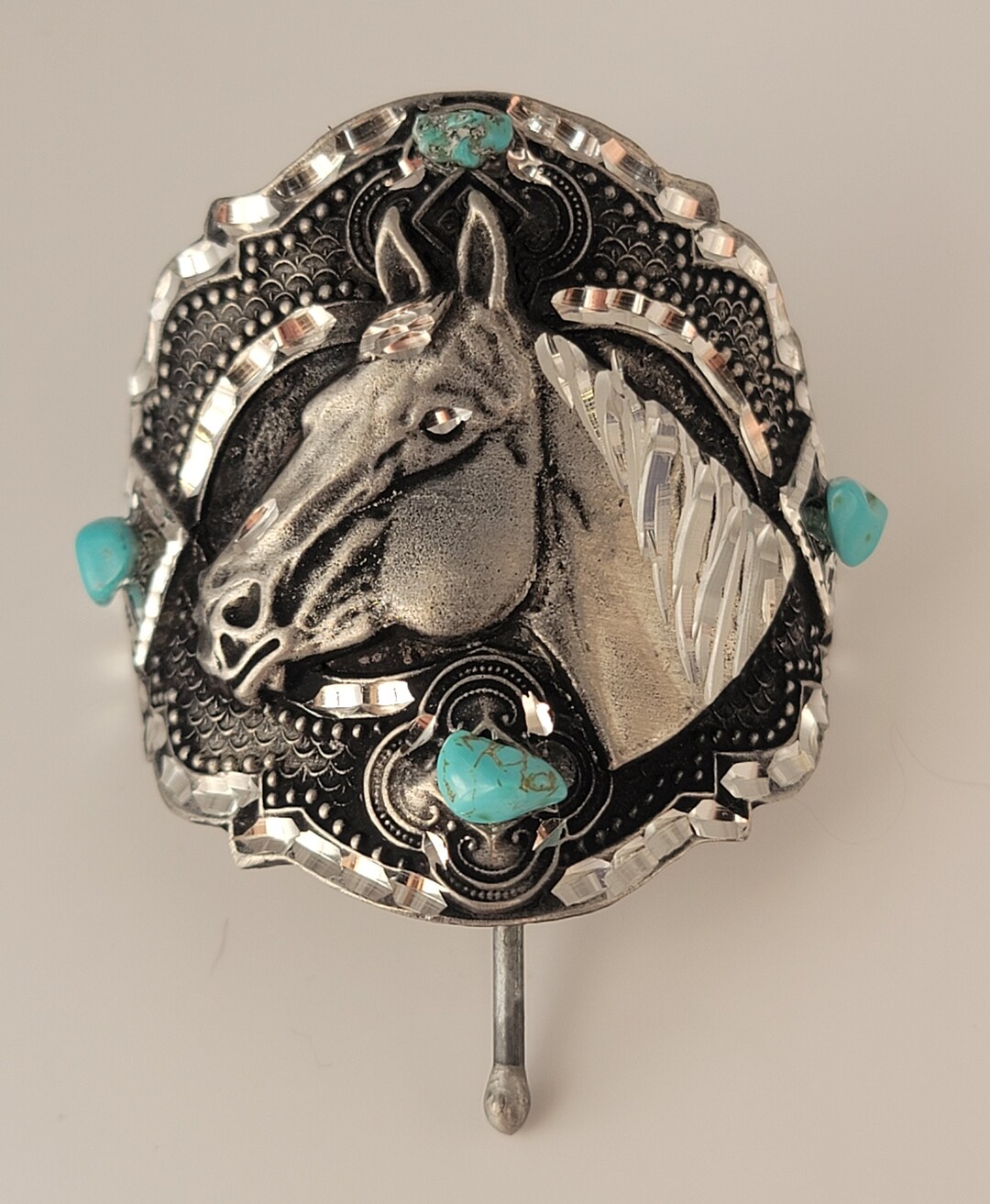 Western Horse Ponytail Cover With Turquoise – Handcrafted Diamond Cut ...