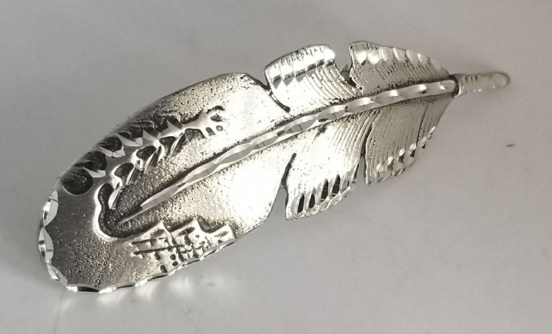 Feather Barrette #5 - Etsy