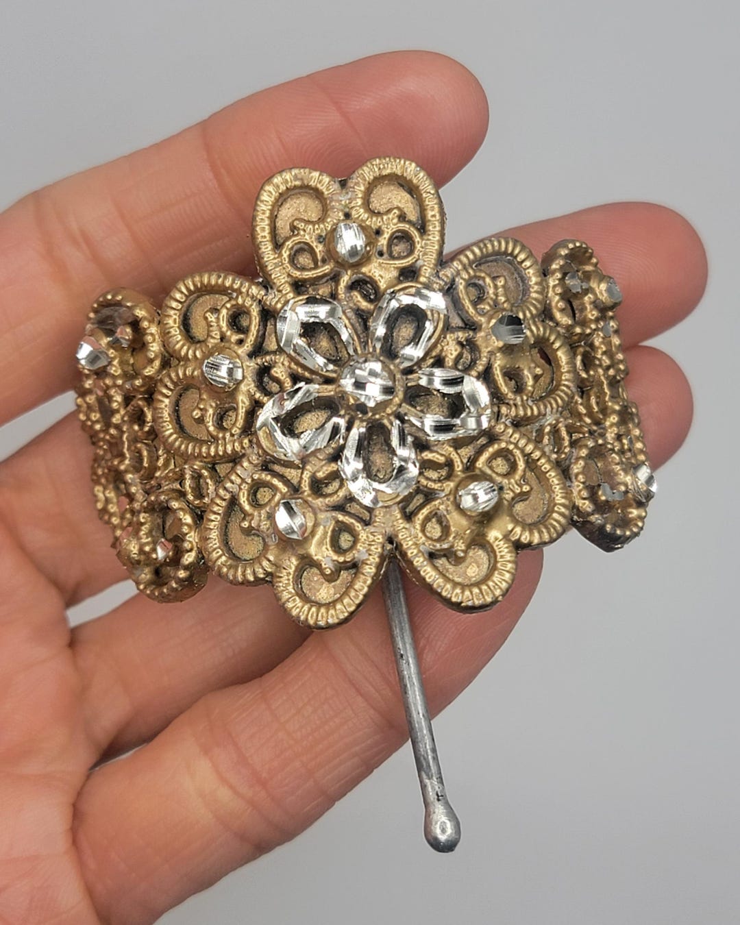 Lacy Golden Flower Pony Tail Cover - Etsy