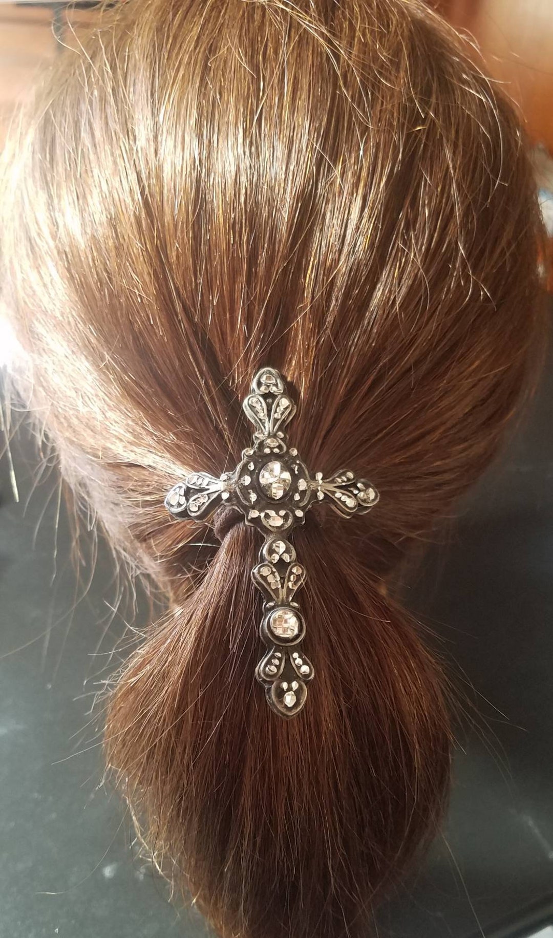 Old Style Cross Pony-tail Cover - Etsy