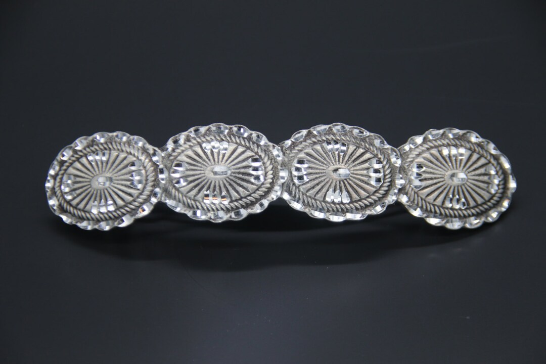 Four Oval Concho Barrette - Etsy