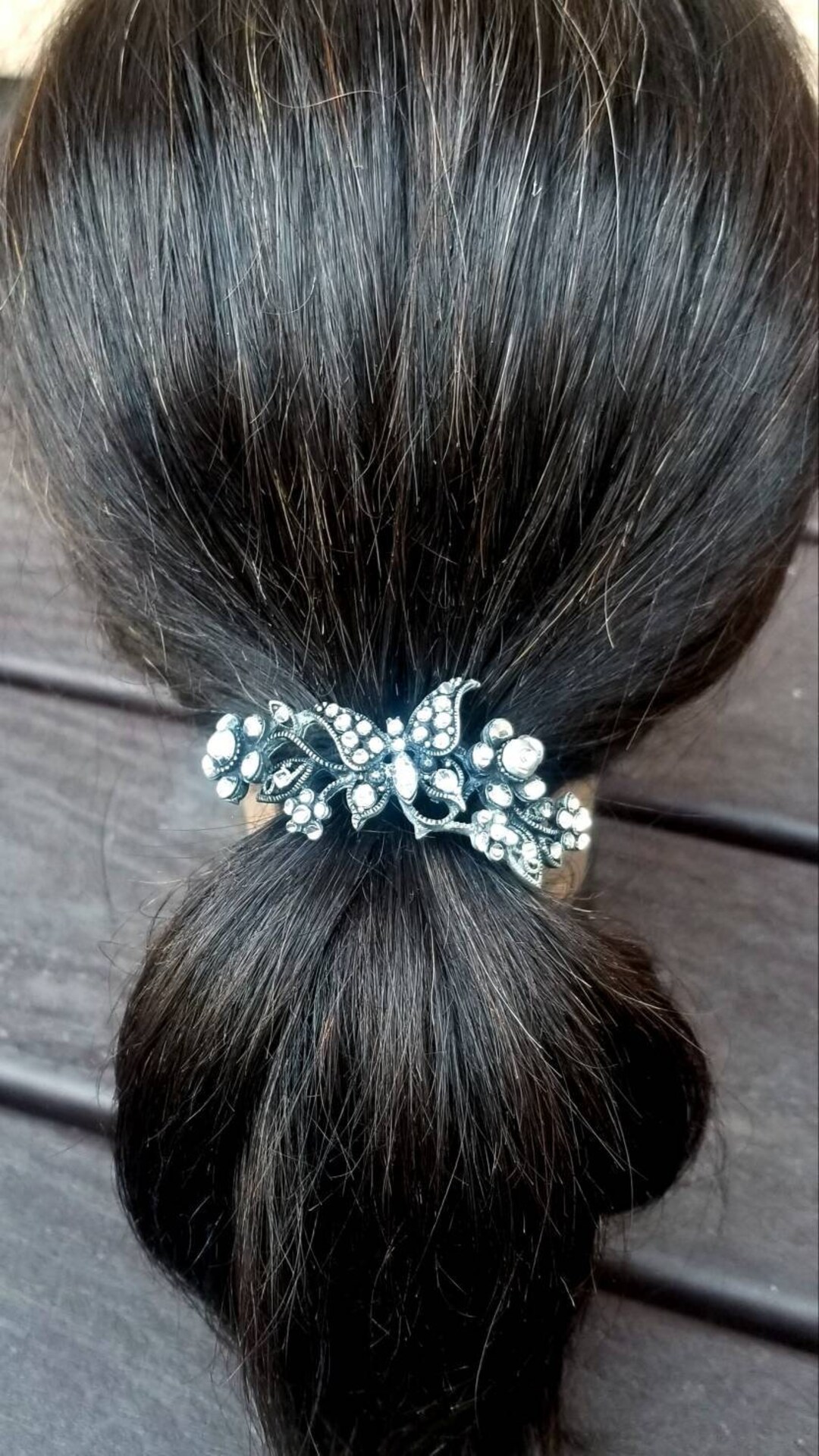 Butterfly With Flowers Pony Tail Cover - Etsy