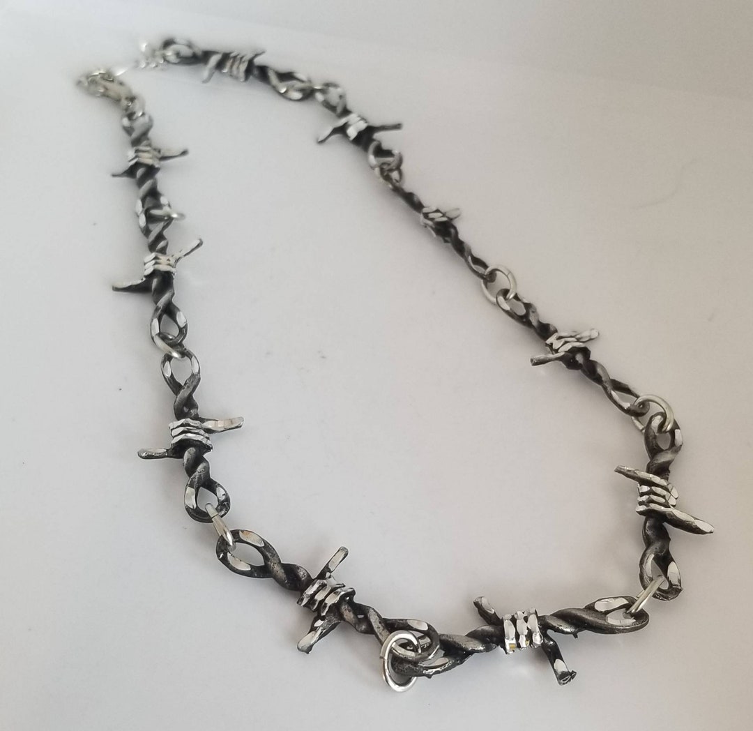 Barbed Wire Necklace - Etsy