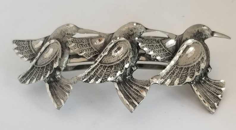 Triple Hummingbird Barrette - Etsy