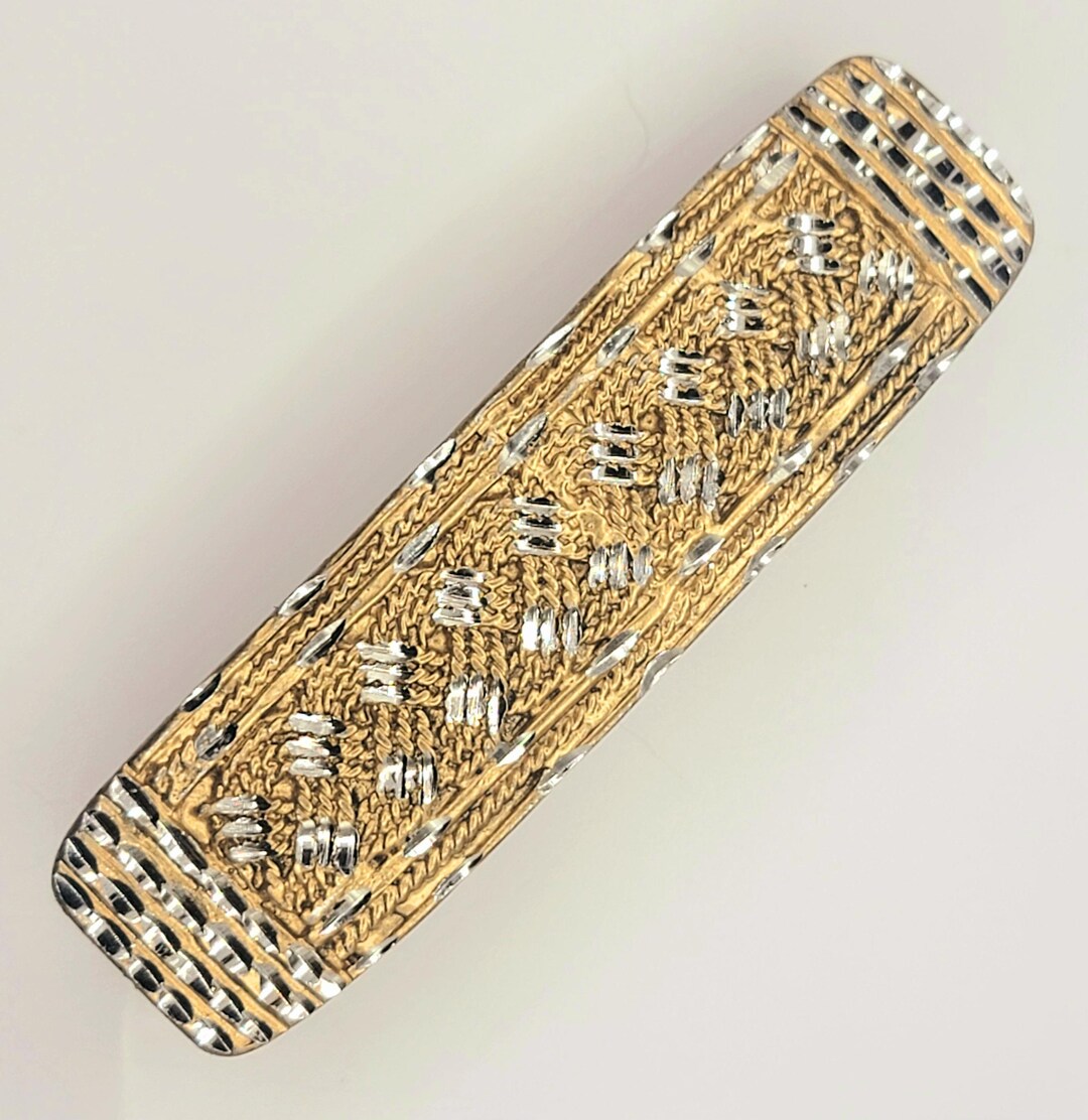 Golden Braid Barrette - Etsy