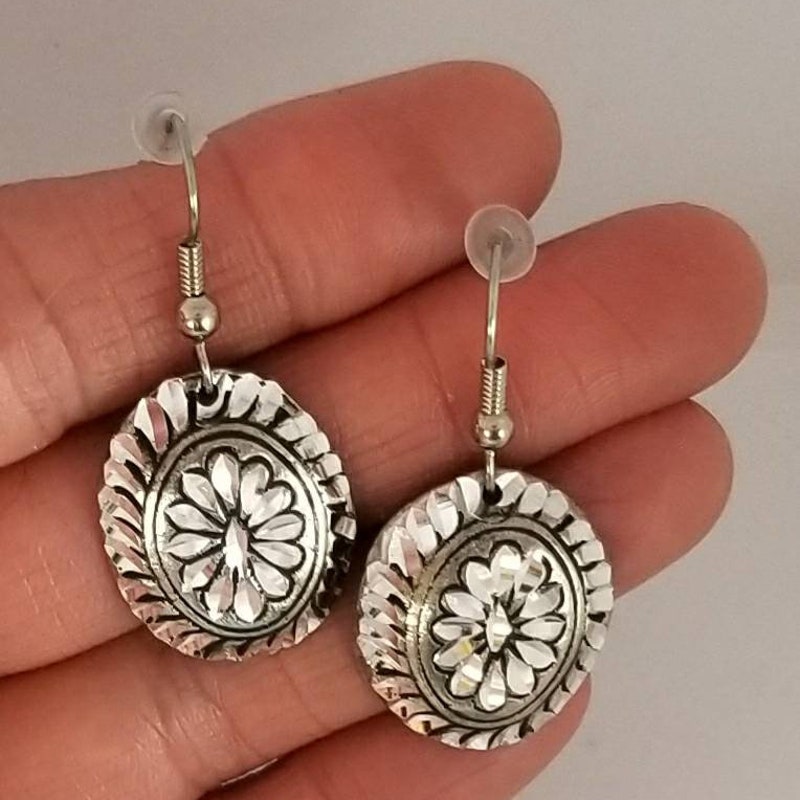 Concho Earrings - Etsy
