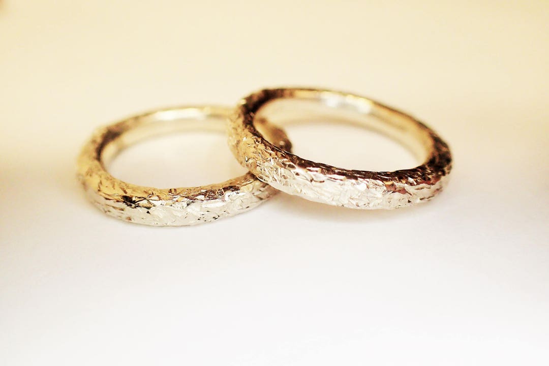 WEDDING Rings Solid SILVER 925 - Etsy