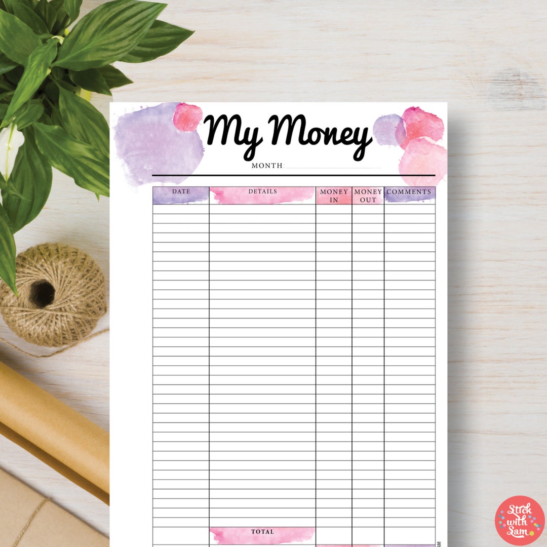MONEY Planner Printable Includes A5. Instant Download. Can Be Used for ...