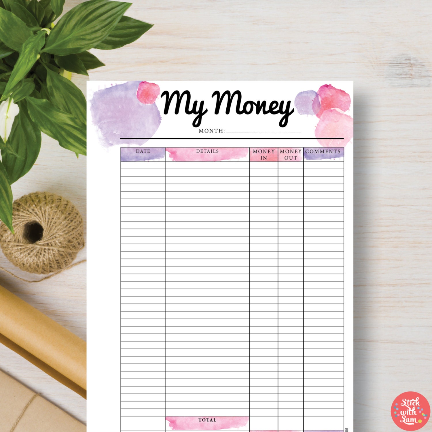 MONEY Planner Printable includes A5. Instant Download. Can be | Etsy