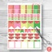 Printable Planner Stickers Watermelon. Header Half & Full Box - Etsy