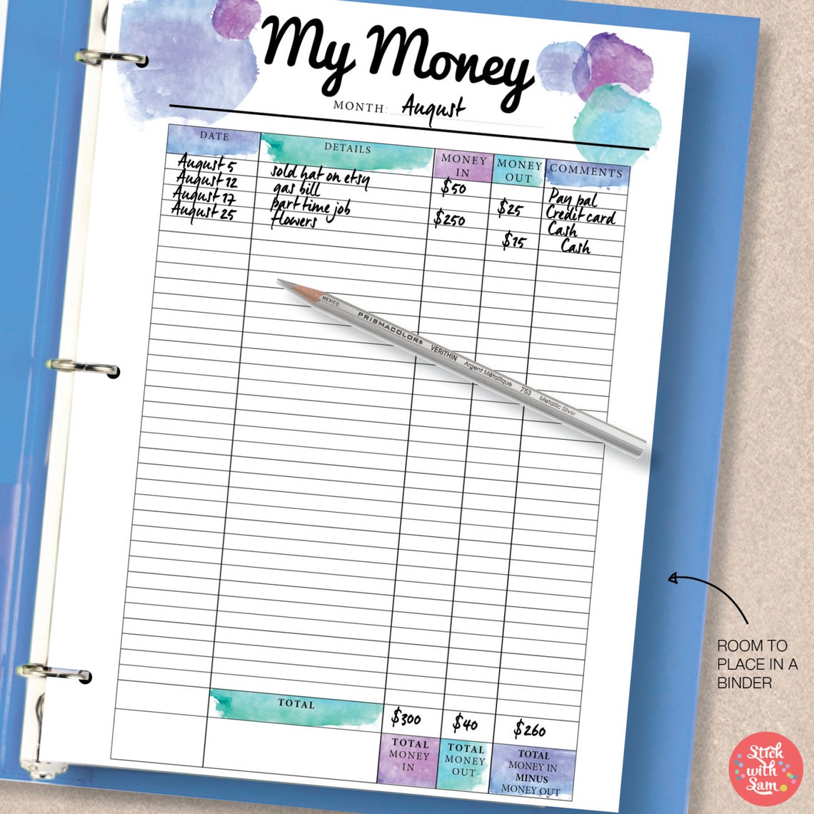 MONEY Planner Instant PDF. Planner Printable. Budget Organizer - Etsy ...