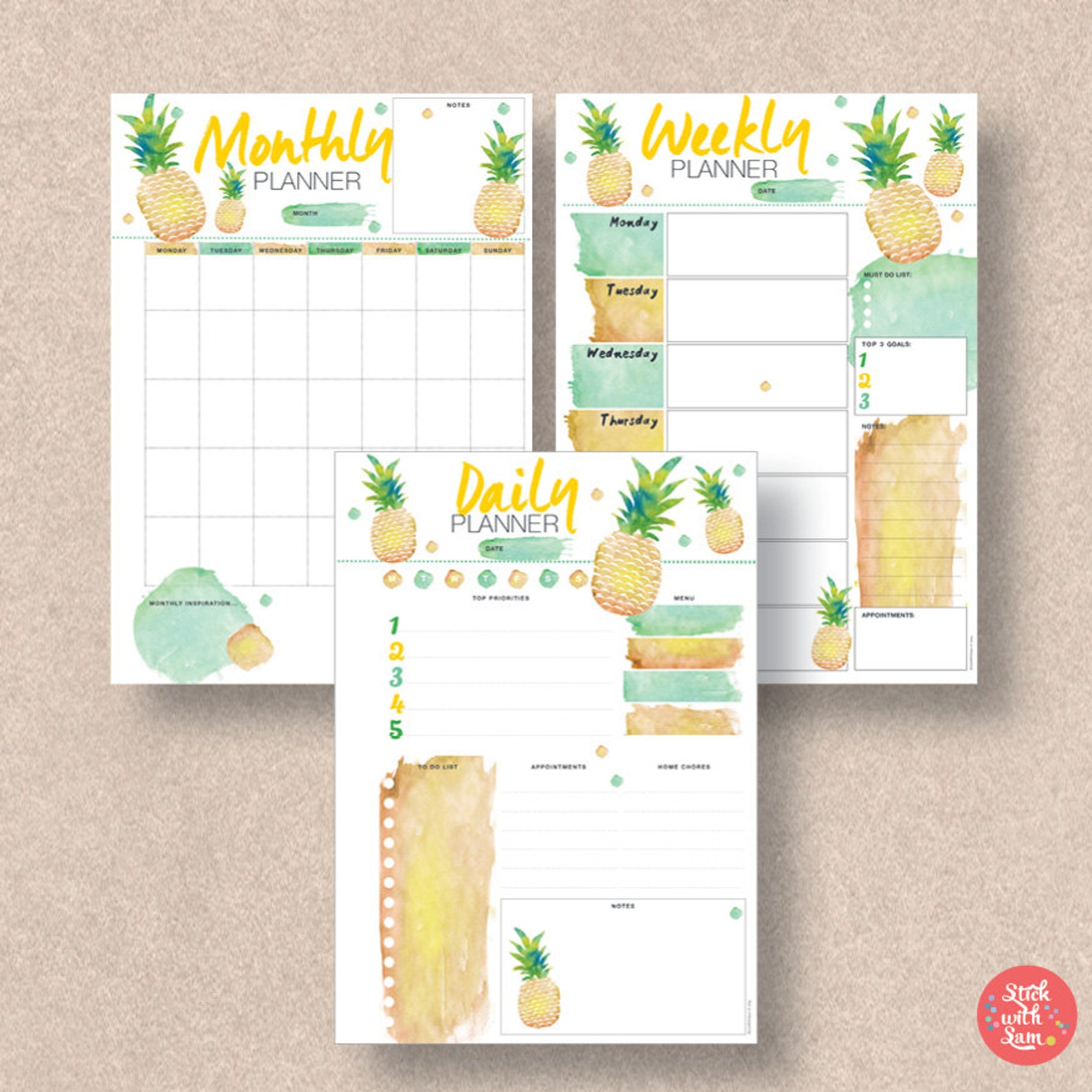 Bullet Journal Insert Printable Template. Daily Weekly & - Etsy