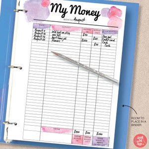 MONEY Planner Printable Includes A5. Instant Download. Can Be Used for ...