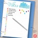 NOTES Raindrops and Cloud Printable Planner Notes. Journal - Etsy