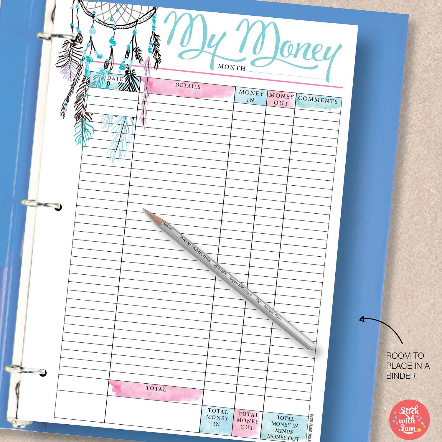 MONEY Finance Printable. Printable Budget Financial Planner - Etsy ...