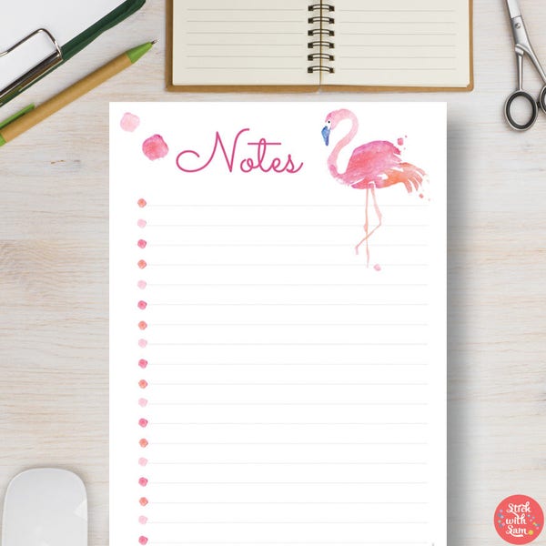 Flamingo Planner - Etsy
