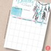 MONTHLY Dream Catcher A5 Planner Insert Page Boho Printable - Etsy