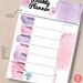WEEKLY Watercolor Printable Planner Portrait Page Pink Watercolor ...