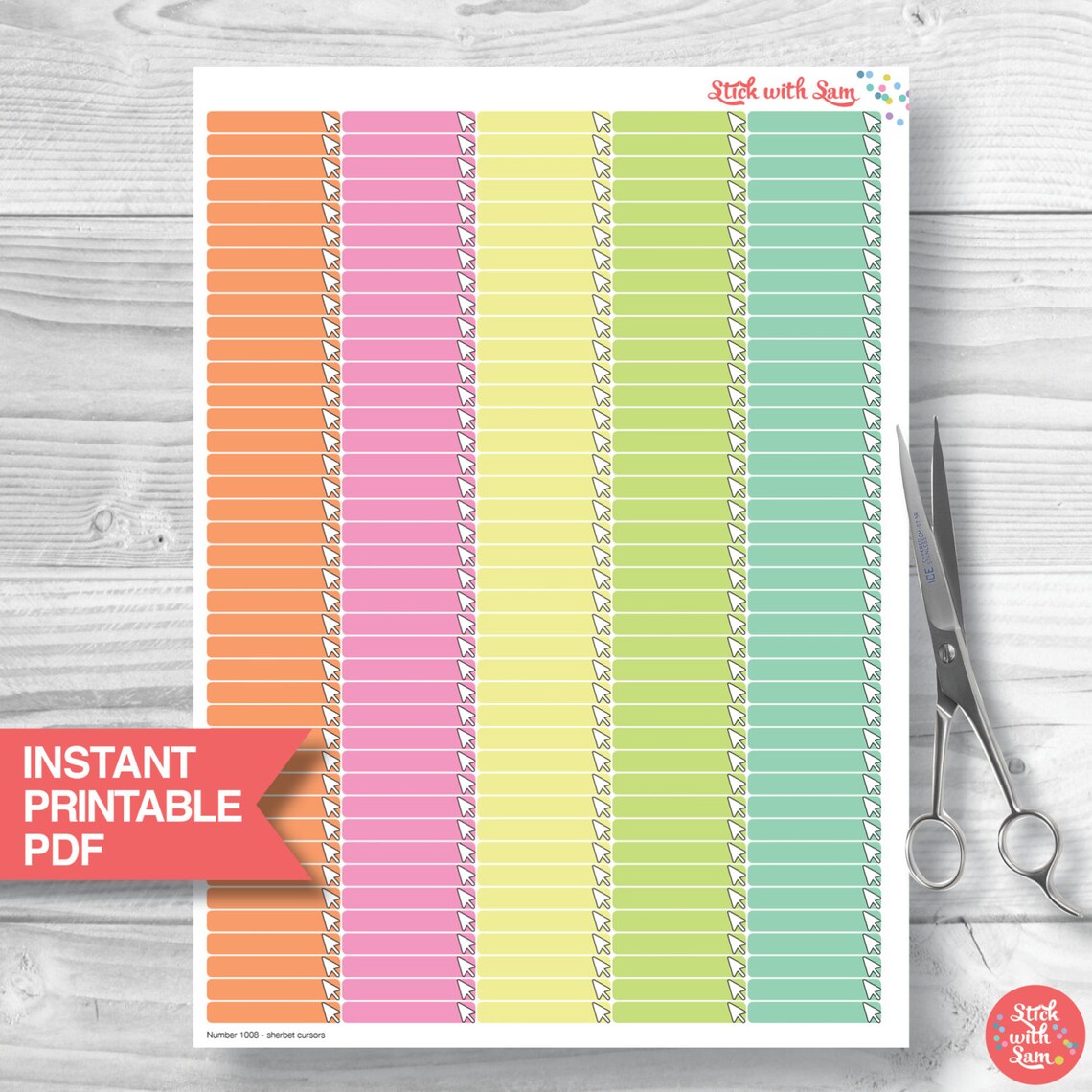 Header Printable Planner Stickers. Digital Headers for - Etsy
