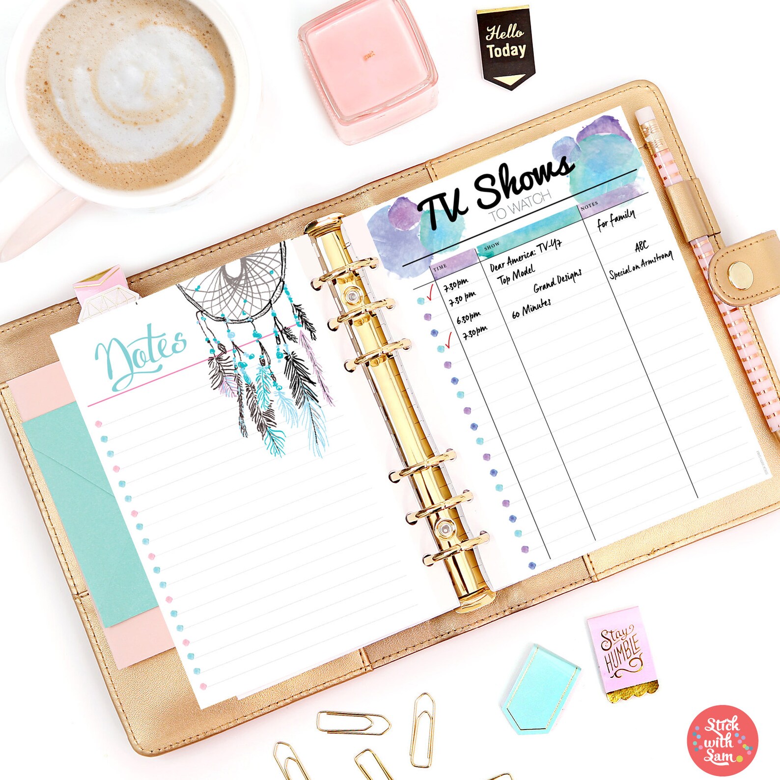 TV SHOWS Printable Planner. Television Shows to Watch - Etsy Australia