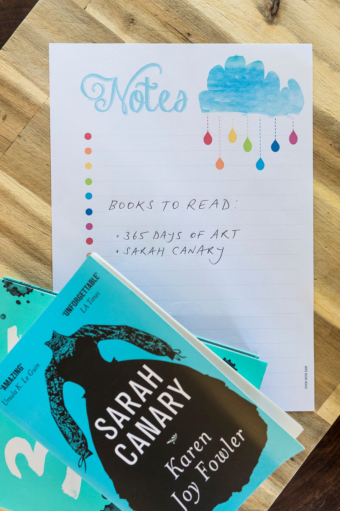 NOTES Raindrops and Cloud Printable Planner Notes. Journal | Etsy