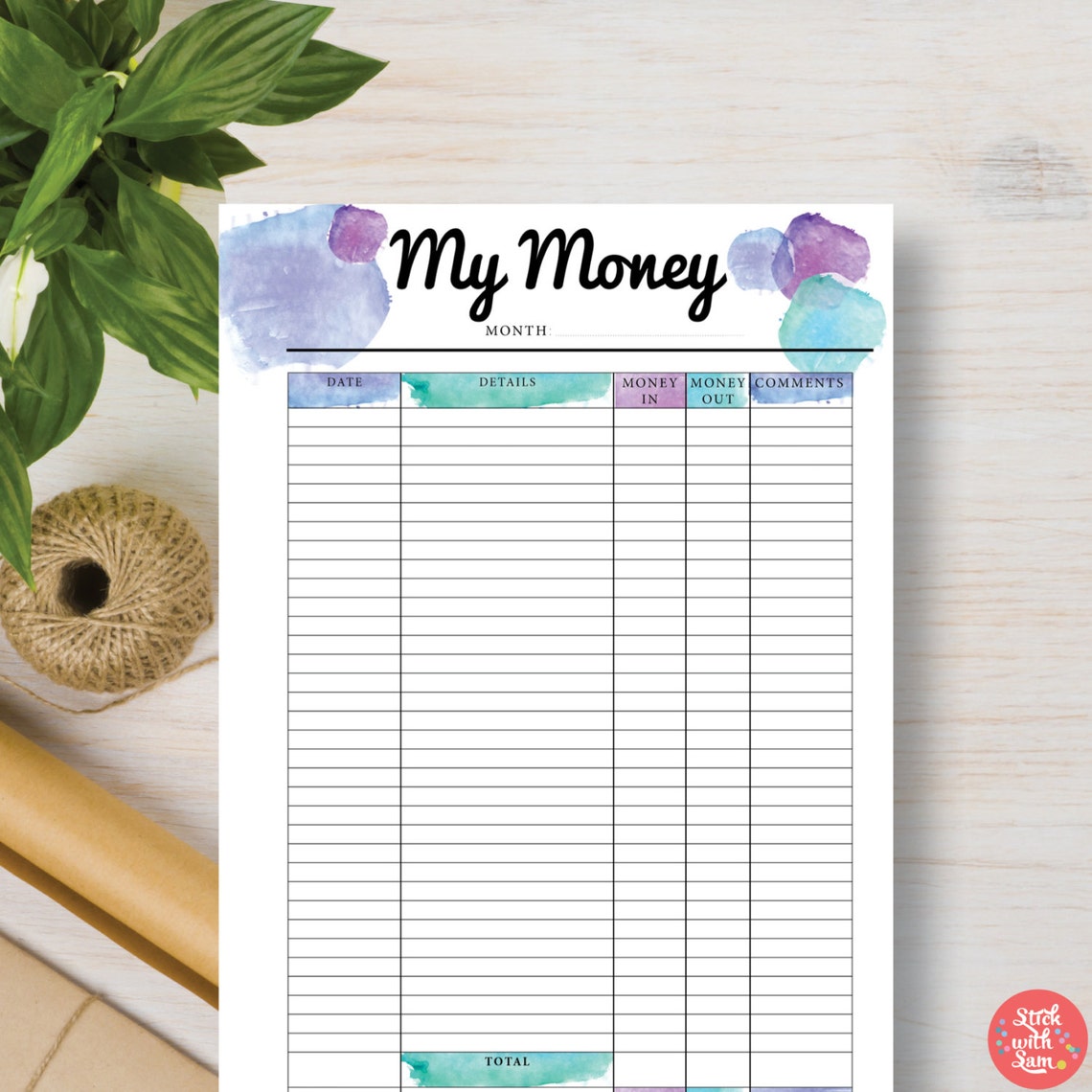 MONEY Planner Instant PDF. Planner Printable. Budget Organizer | Etsy