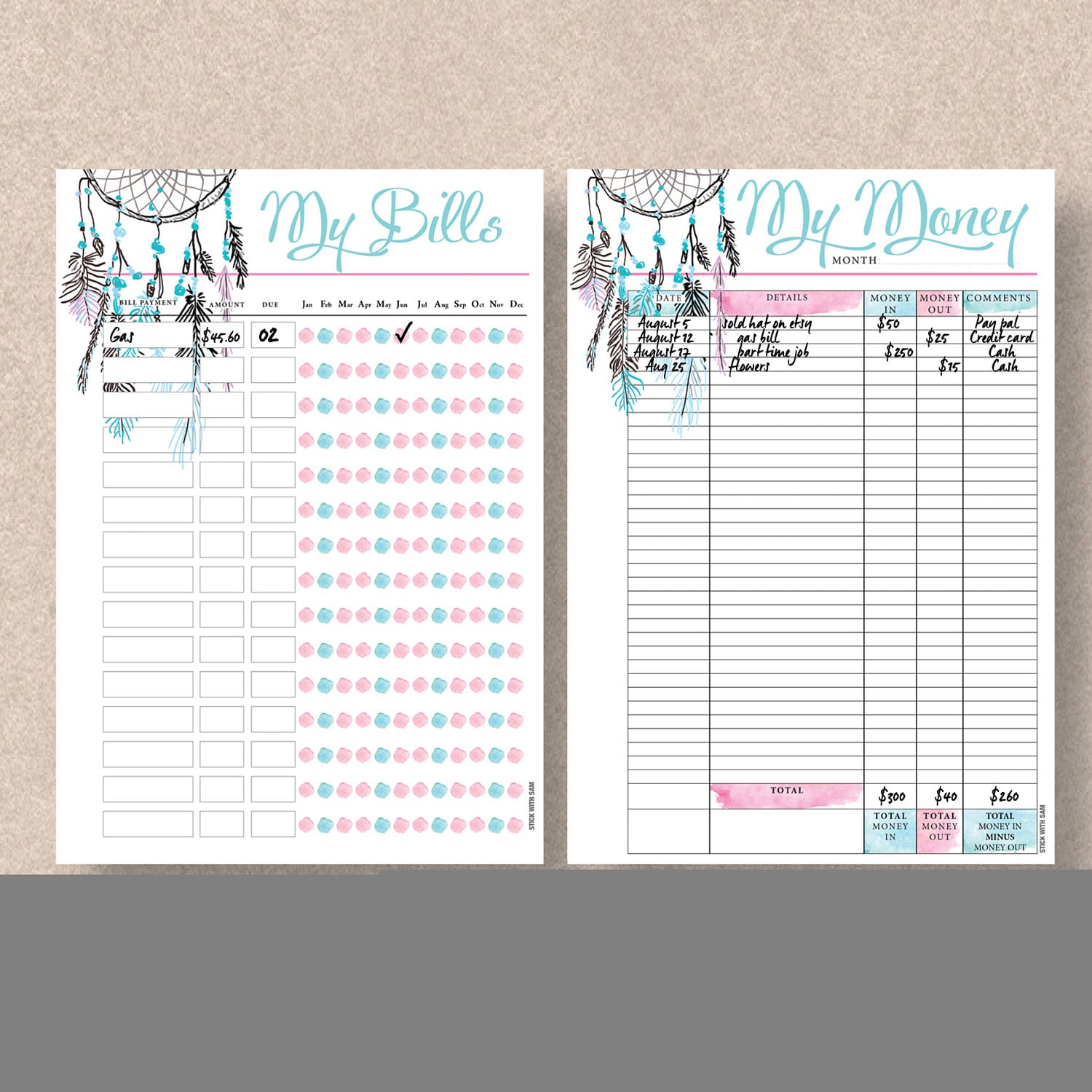 Printable Money Planner Pack: Finance Planner Printable for - Etsy