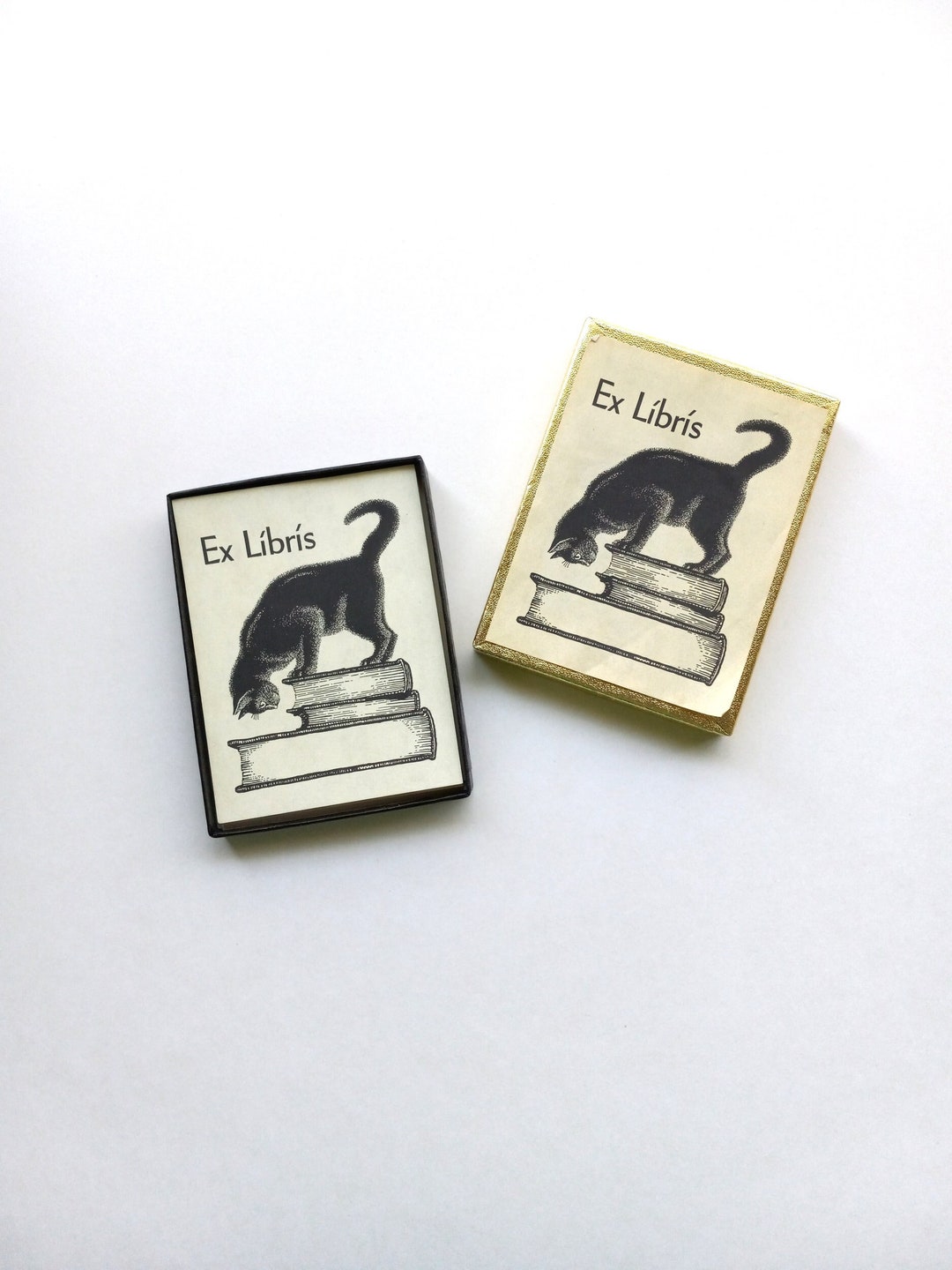 VINTAGE Bookplates Cat - Etsy