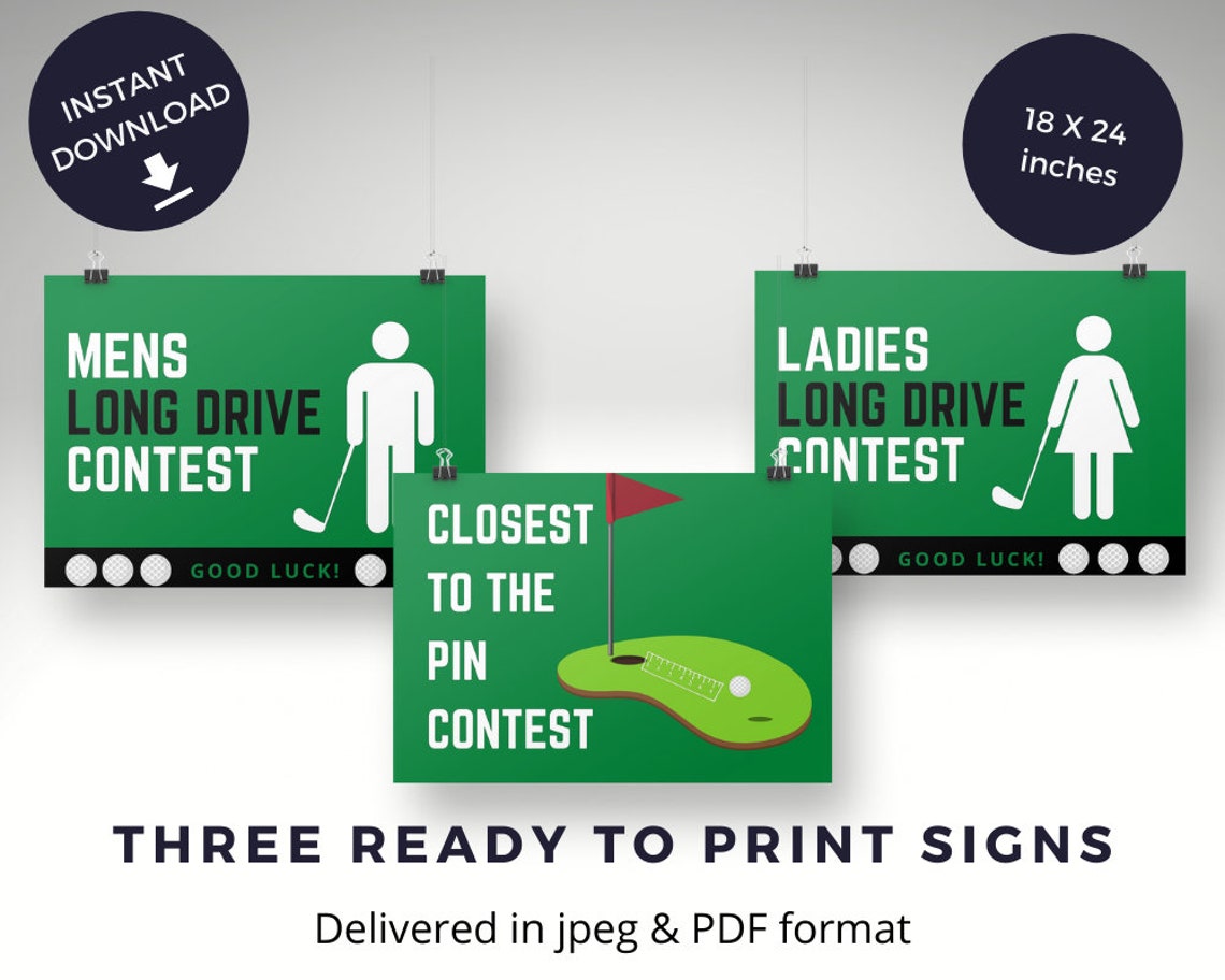 Golf Tournament Sign Bundle! - Etsy