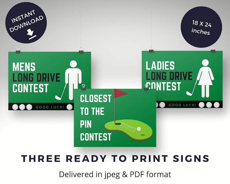 Golf Tournament Sign Bundle! - Etsy