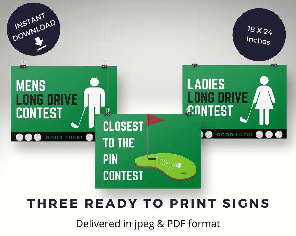 Golf Tournament Sign Bundle! - Etsy