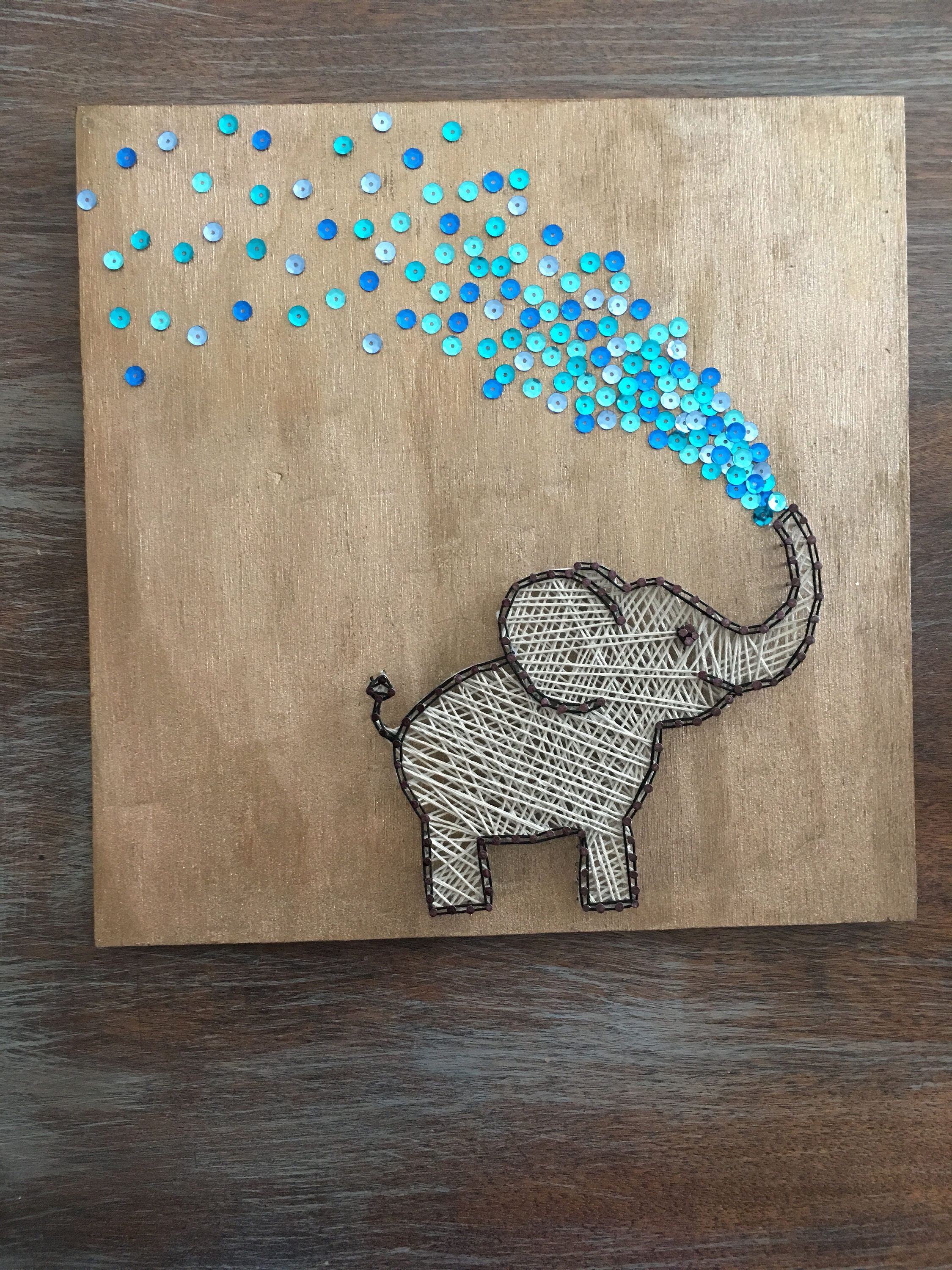 Handmade String Art (about 11.75in Square) - Etsy