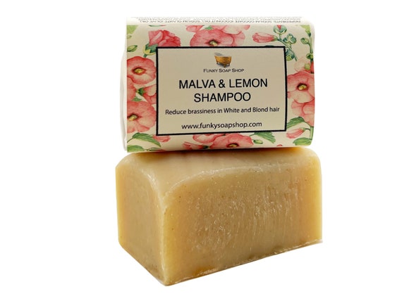 Malva and Lemon Shampoo Bar 100% Natural Handmade 120g - Etsy