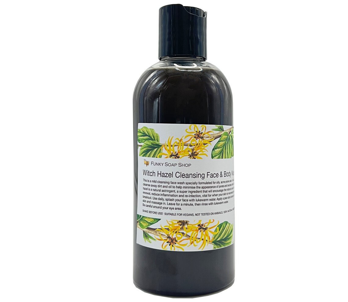 Witch Hazel Cleansing Face Wash 1 Bottle of 250ml - Etsy UK