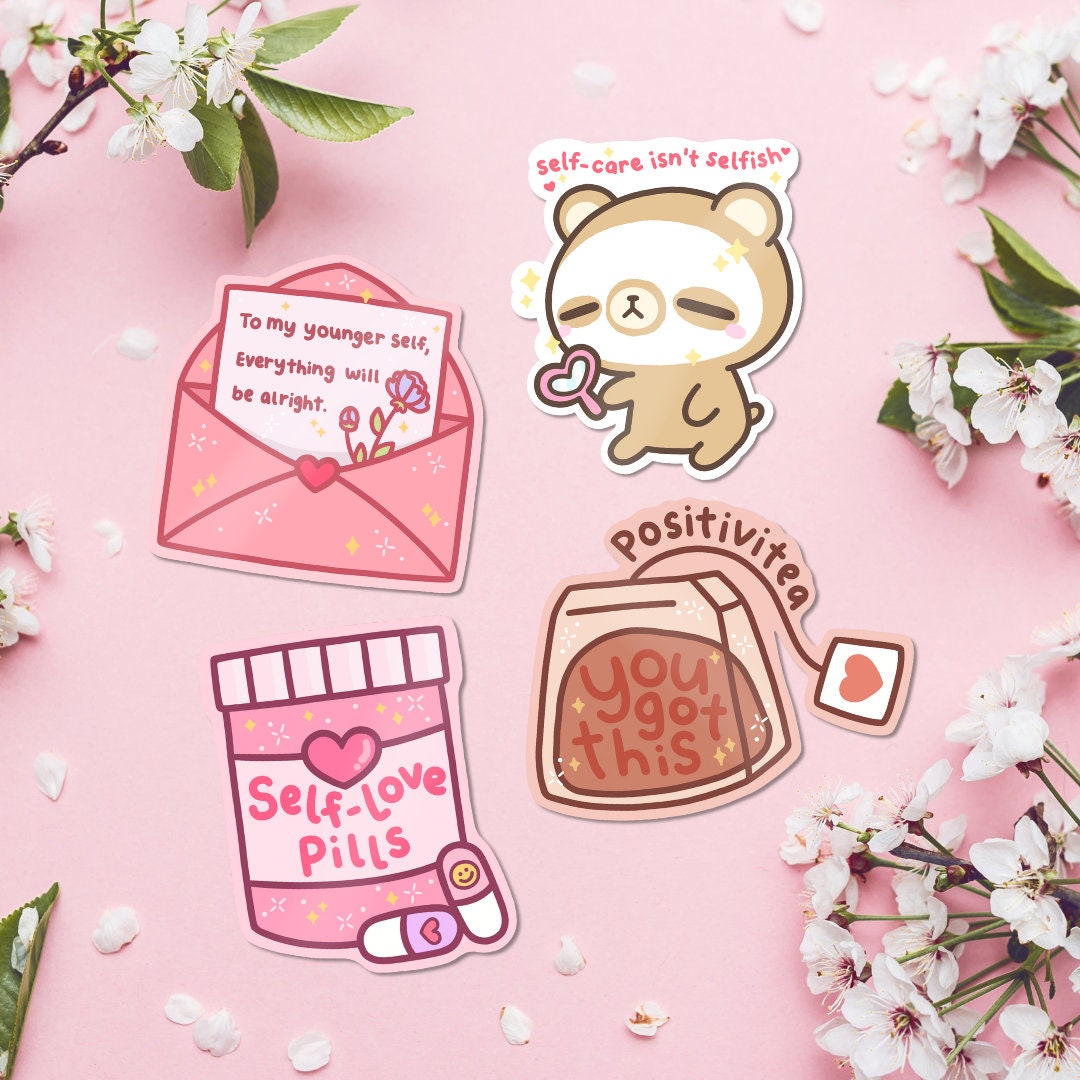 Dreamy Self-love Sticker Pack Affirmational Quotes, Inpirational Quotes ...
