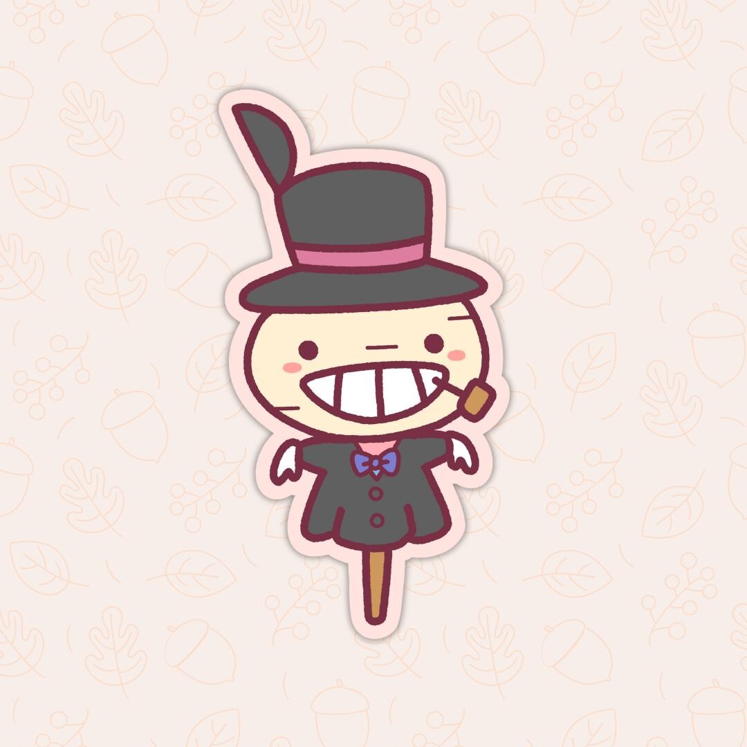 Turnip Head Scarecrow Sticker - Anime Sticker, Autumn Season ...