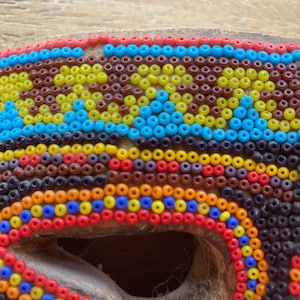 Beaded Huichol Mask, Handmade, Vintage, Mexican Shaman Mask - Etsy